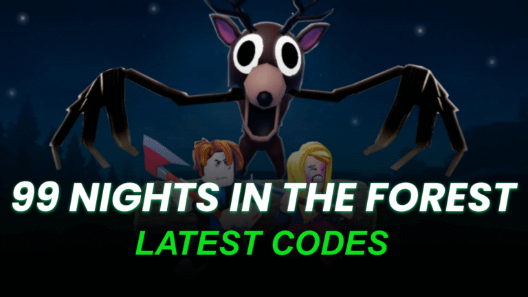 All New 99 Nights in the Forest Codes (2026) - bloxtrends.com